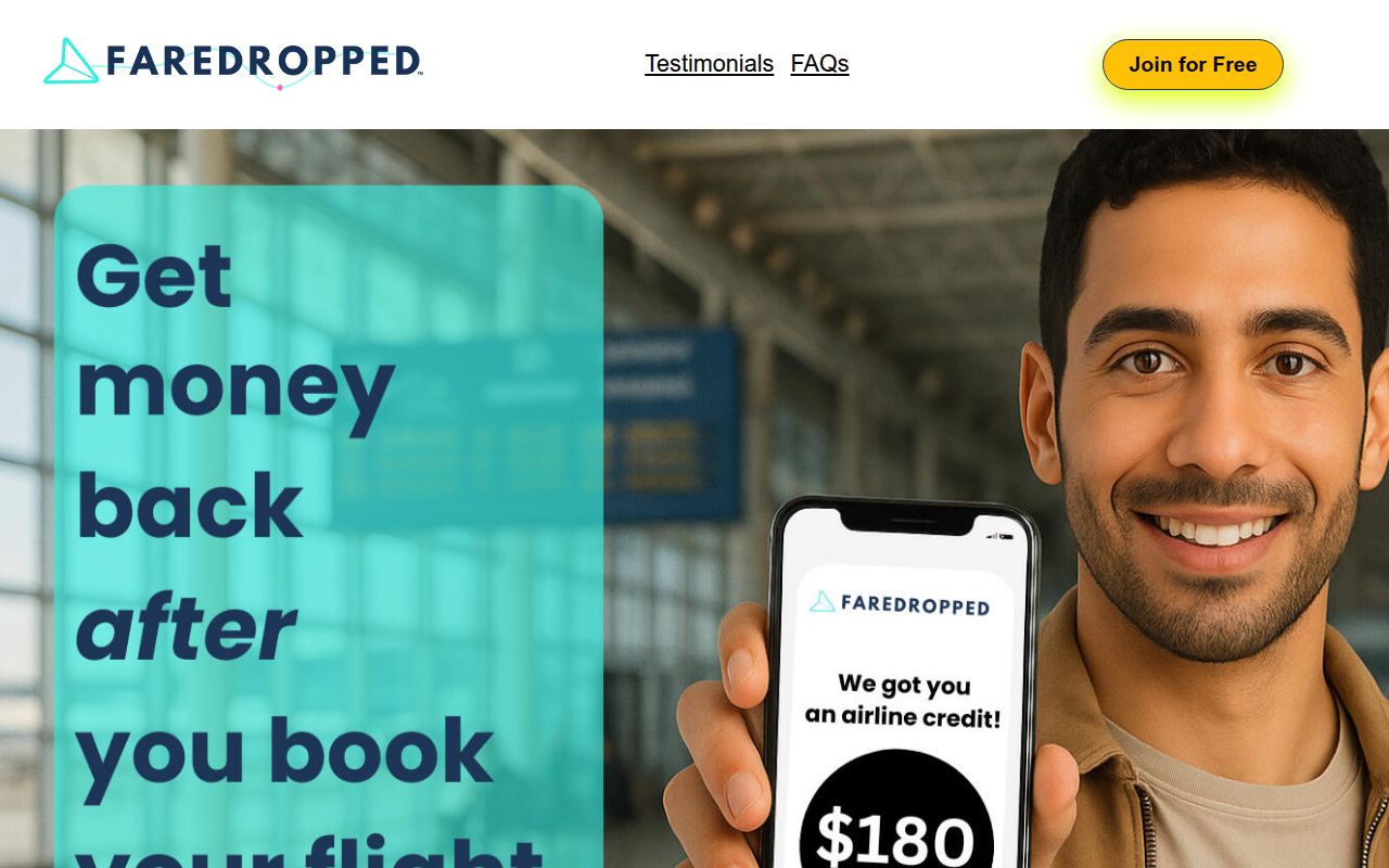 Get money back *after* you book your flights. Automatically.